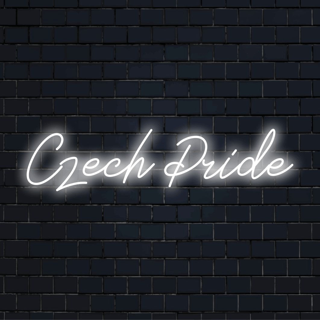 Semn neon LED Czech Pride | Neon personalizat – The Art Neon
