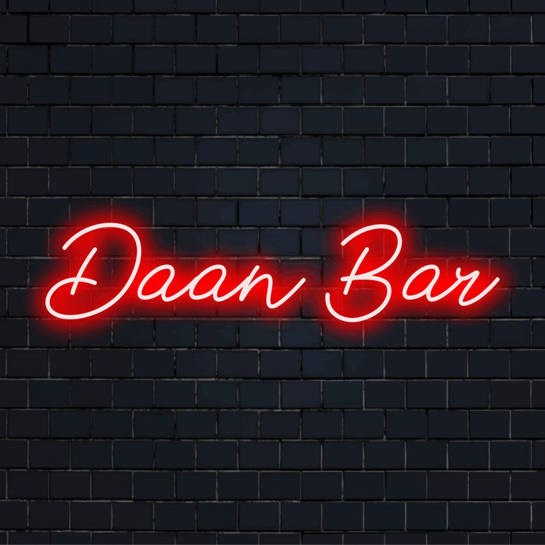 Letrero de neón LED personalizado de Daan Bar | Letrero luminoso – The ...