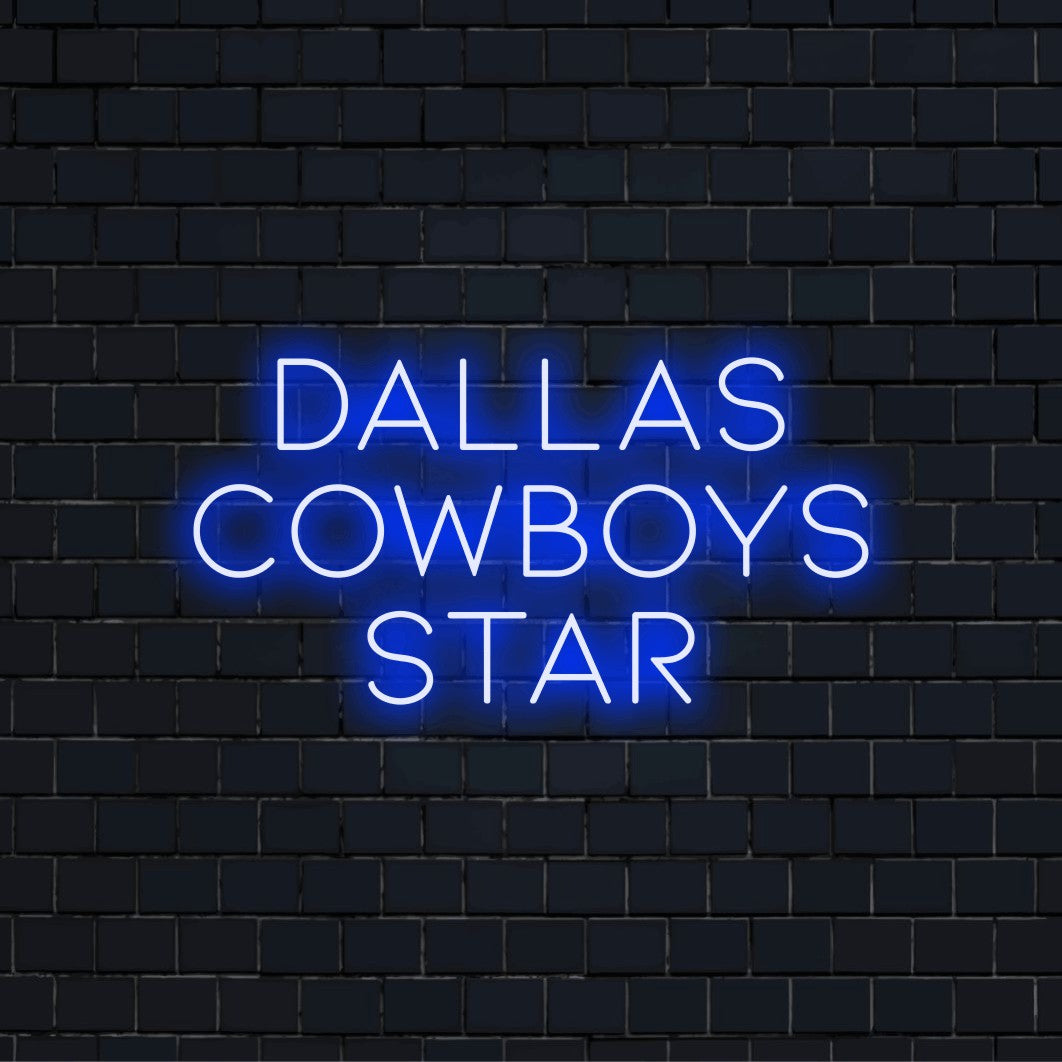 Letrero de neón de la estrella de los Dallas Cowboys | Estilo ...