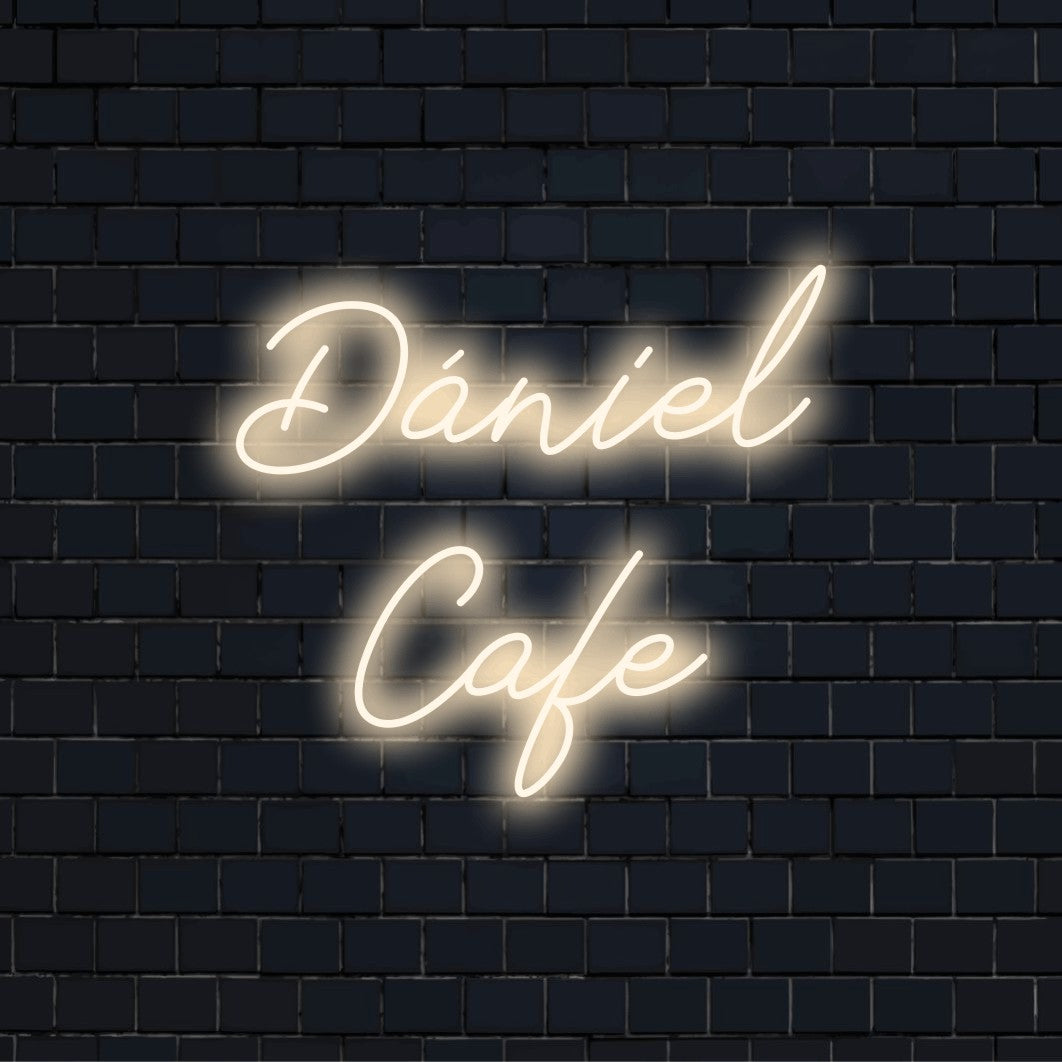 Daniel Cafe Custom Name Neon Sign | Custom Style – The Art Neon