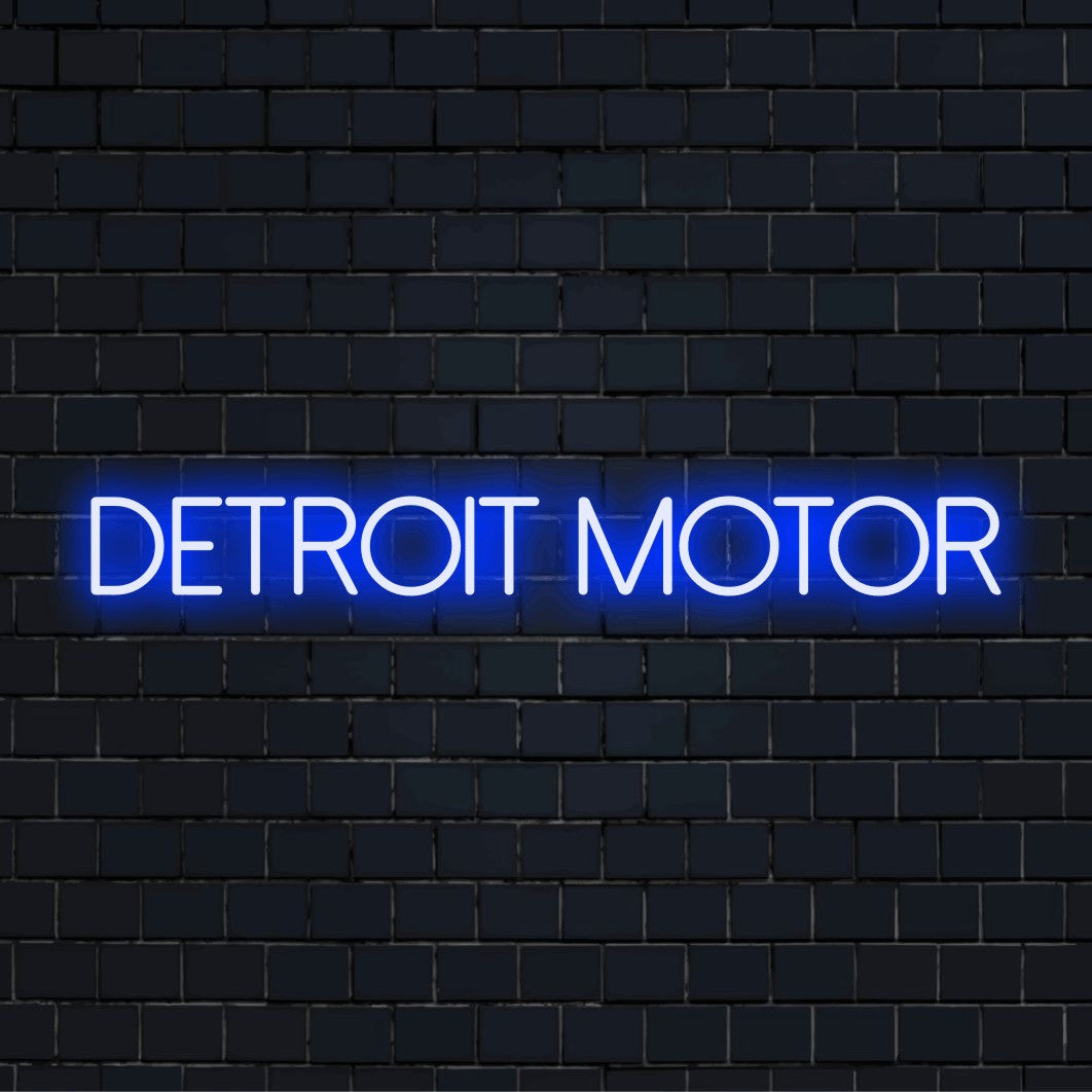 Neon LED Detroit Motor | Znak świetlny – The Art Neon