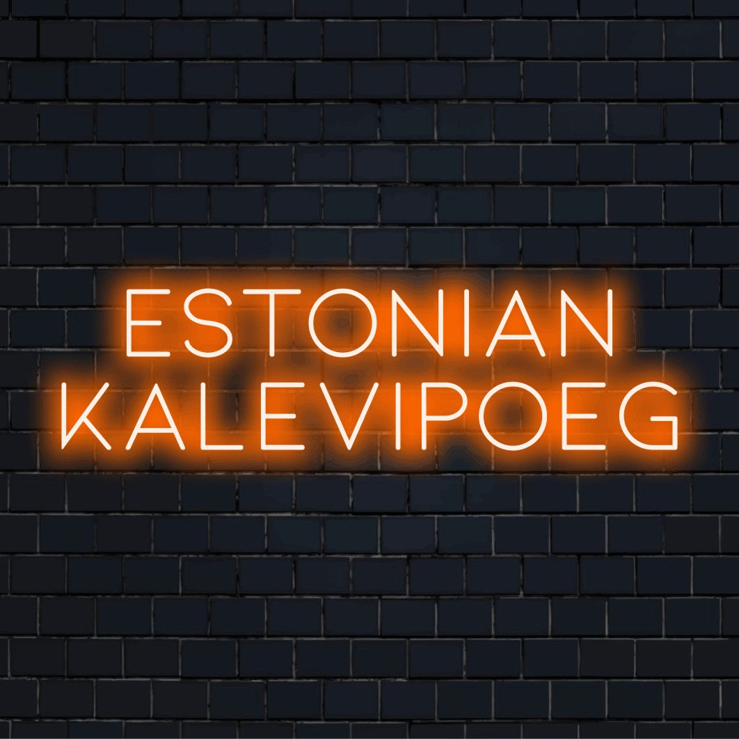 Estoński neon Kalevipoeg | Neon na zamówienie – The Art Neon