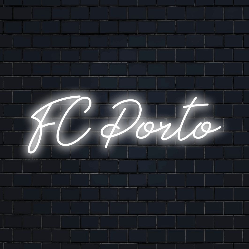 Letrero de neón LED del FC Porto | Neón personalizado – The Art Neon