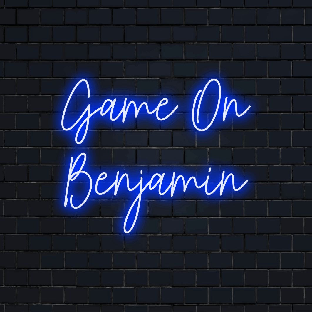 Game On Benjamin Personalized LED Neon Sign | Custom Style – The Art Neon