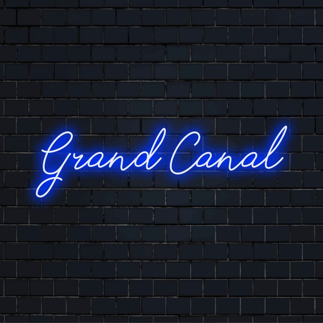 Enseigne lumineuse Grand Canal | Enseigne au néon – The Art Neon