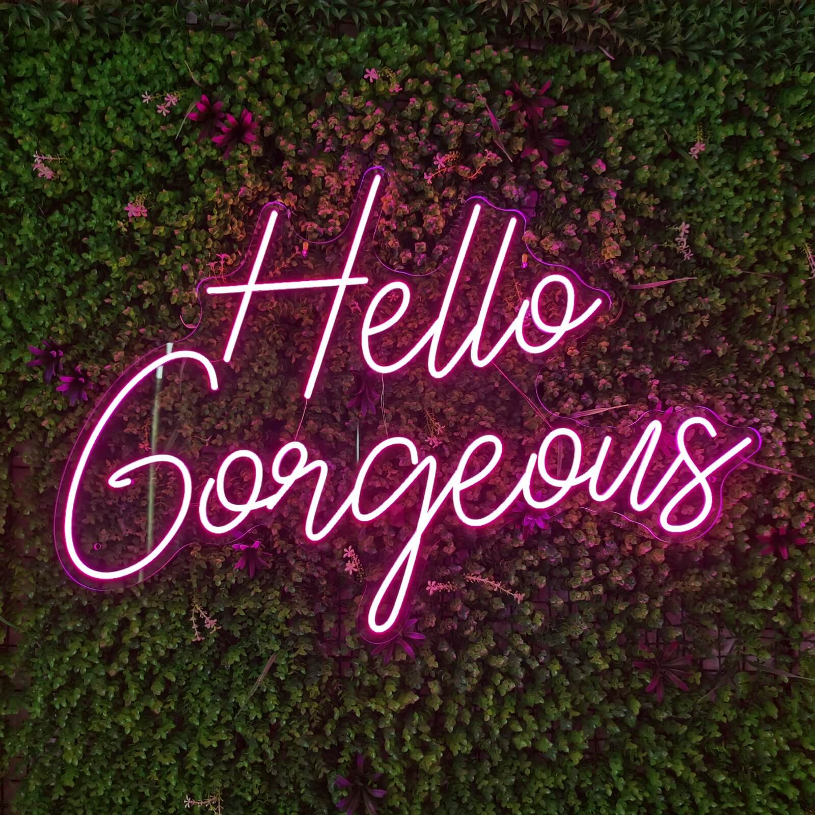 Hello Gorgeous Neon Sign | Wedding Decor – The Art Neon