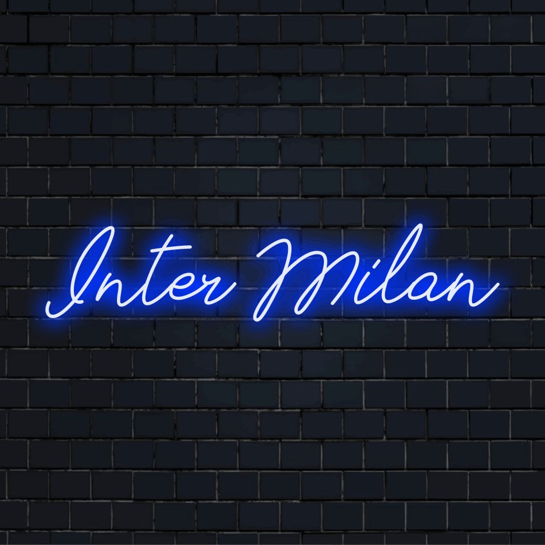 Letrero de neón del Inter de Milán | Neón personalizado – The Art Neon