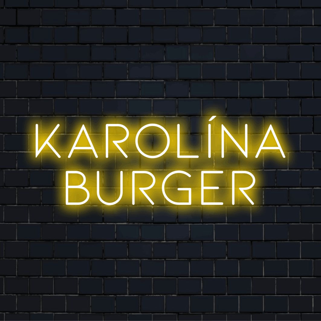 Karolina Burger Custom Name Neon Sign | Custom Style – The Art Neon