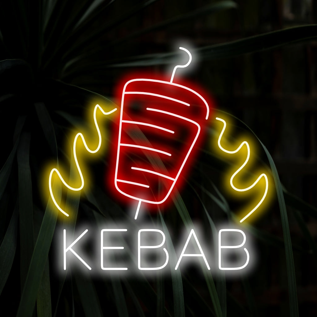 Kebab Custom Made LED Neon Sign: Unique Neon Decor Gem! – The Art Neon
