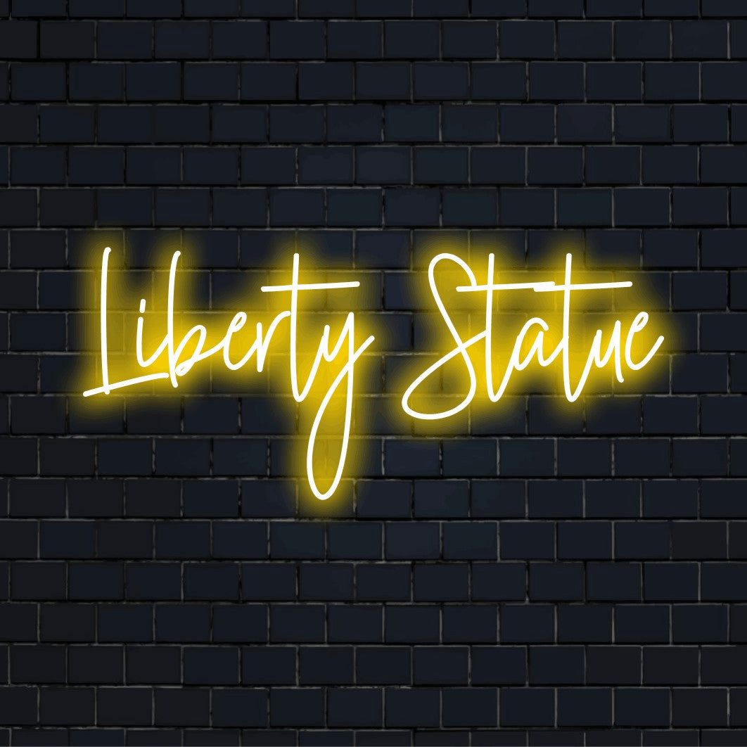 Letrero de neón LED de la Estatua de la Libertad | Letrero luminoso ...