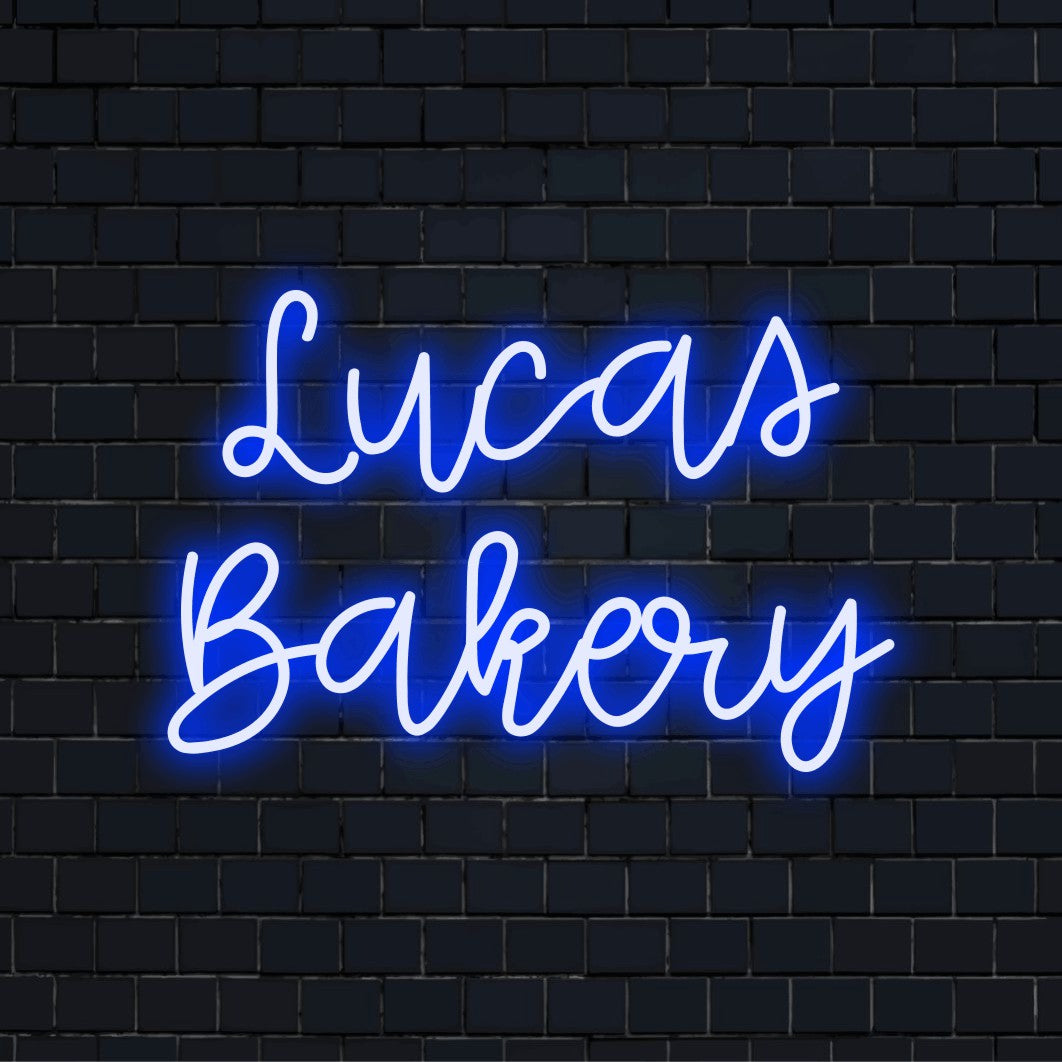 Lucas Bakery Custom Name Neon Sign | Custom Light – The Art Neon