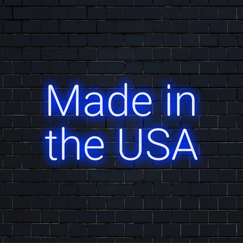 Made In The Usa Neon Light | Custom Sign – The Art Neon