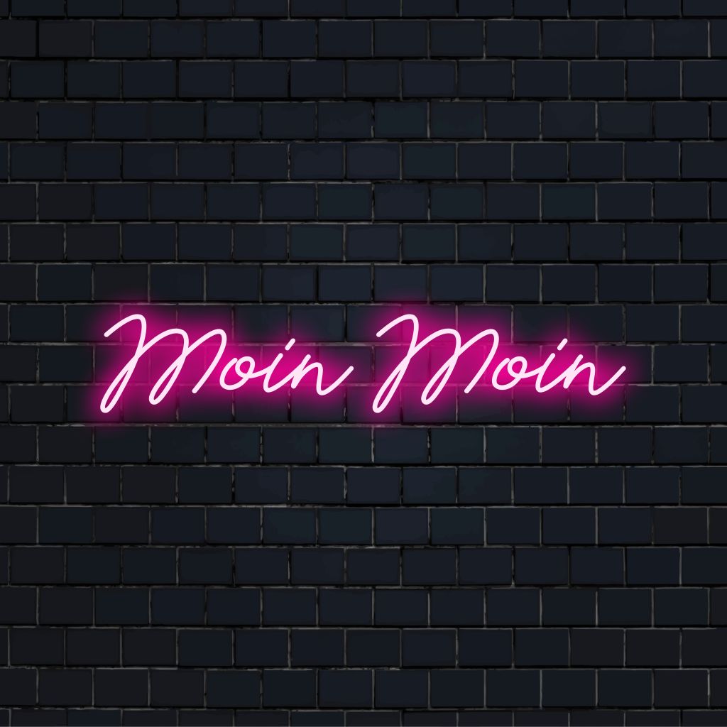 Letrero de neón LED Moin Moin | Luz personalizada – The Art Neon