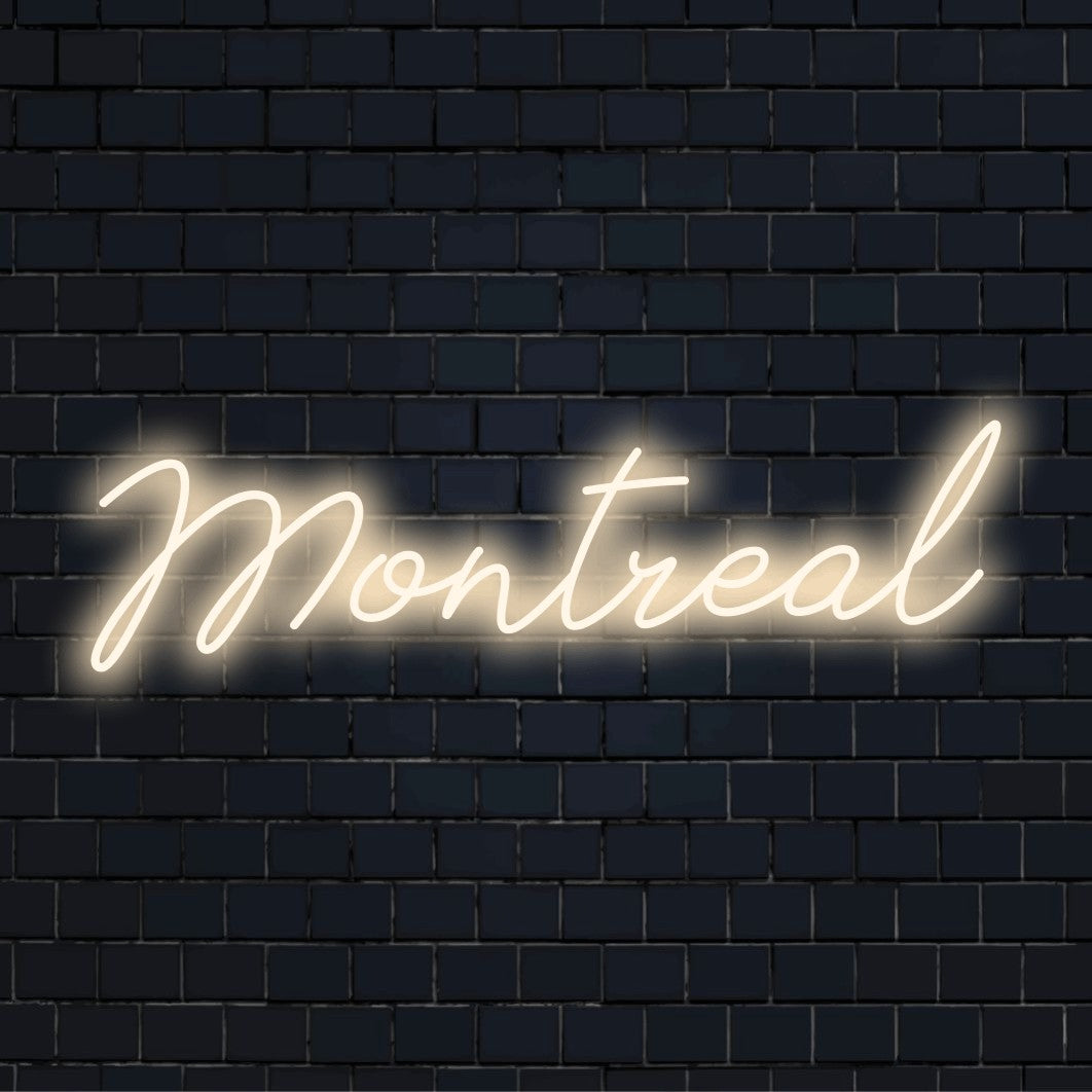 Letrero de neón LED de Montreal | Neón personalizado – The Art Neon