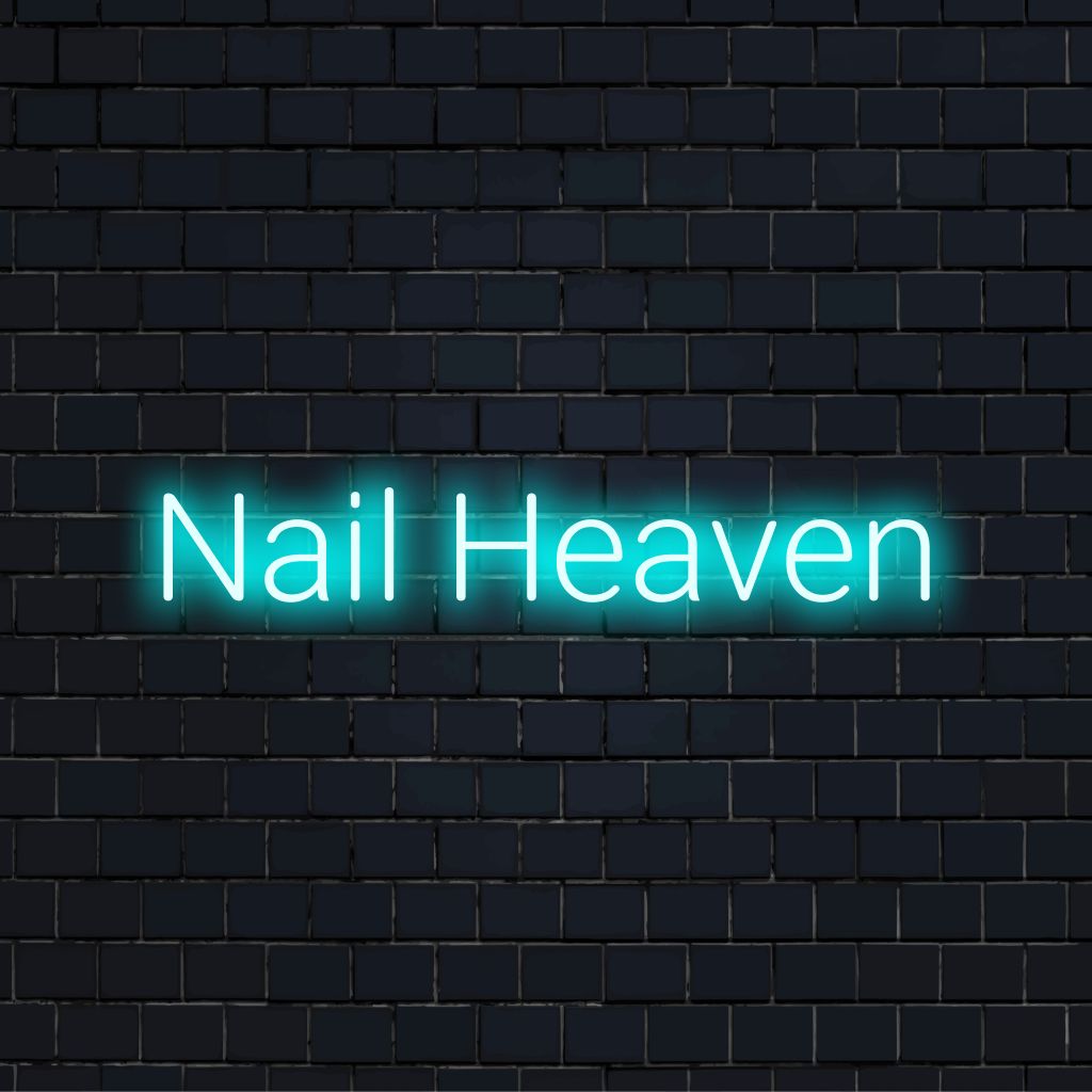 Letrero de neón Nail Heaven | Luz personalizada – The Art Neon