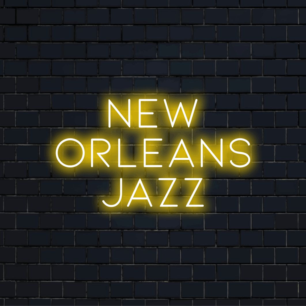 Letrero de neón LED de New Orleans Jazz | Letrero luminoso – The Art Neon