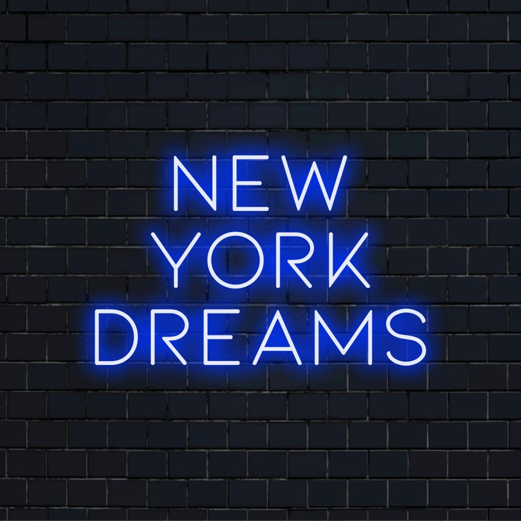 Letrero de neón LED "New York Dreams" | Estilo personalizado – The Art Neon