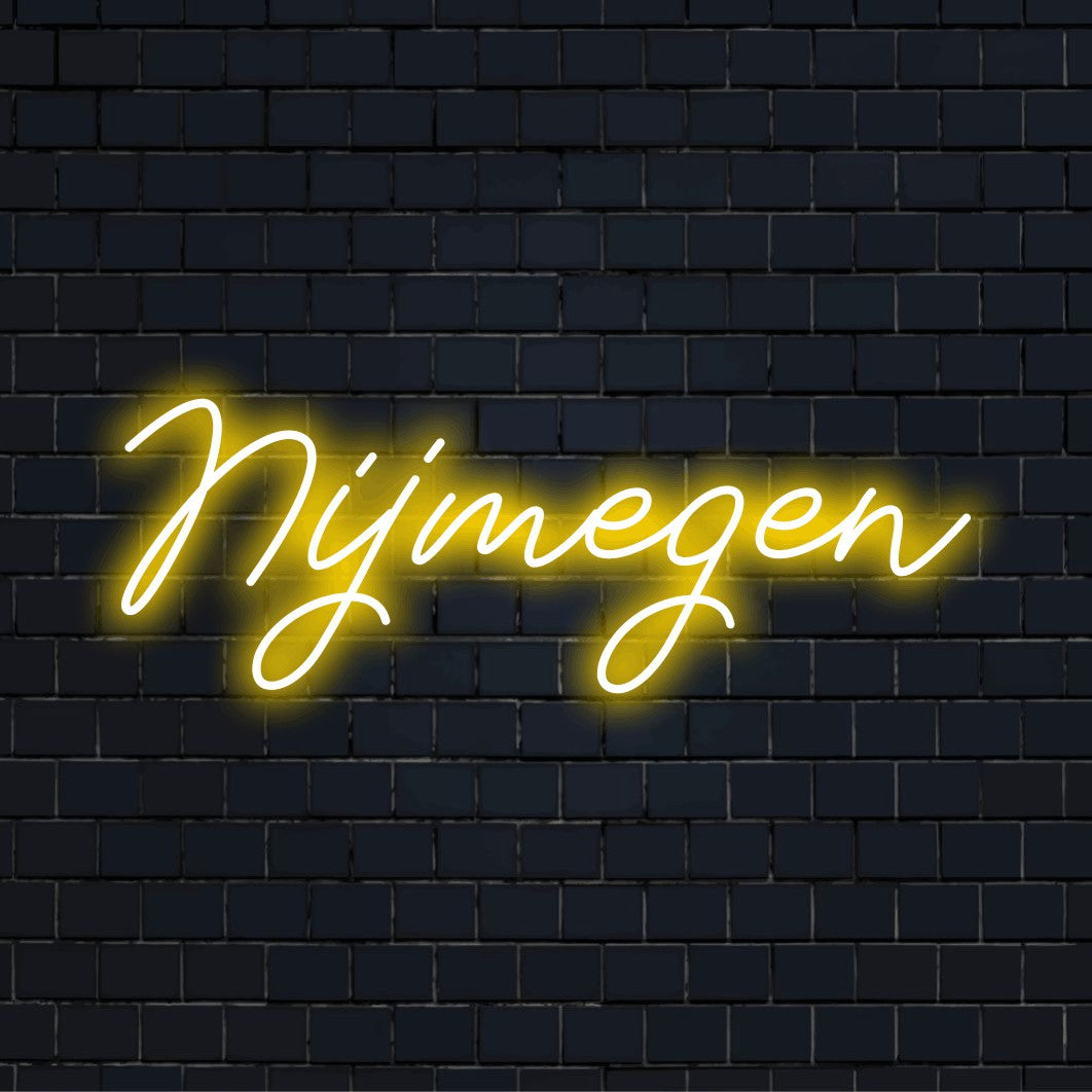 LED neonový nápis Nijmegen | Neonový nápis na zakázku – The Art Neon