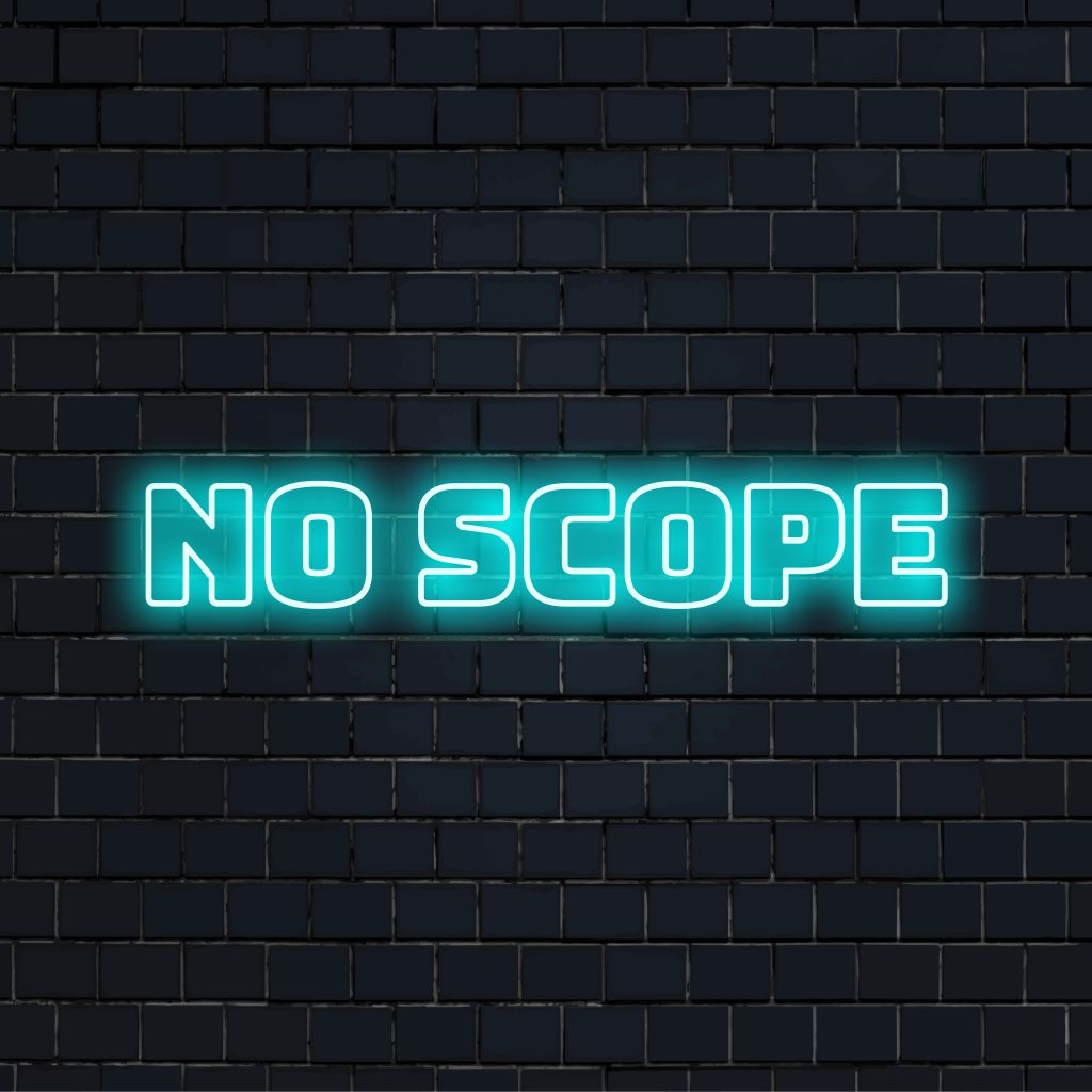 Letrero de neón "No Scope" | Letrero luminoso – The Art Neon