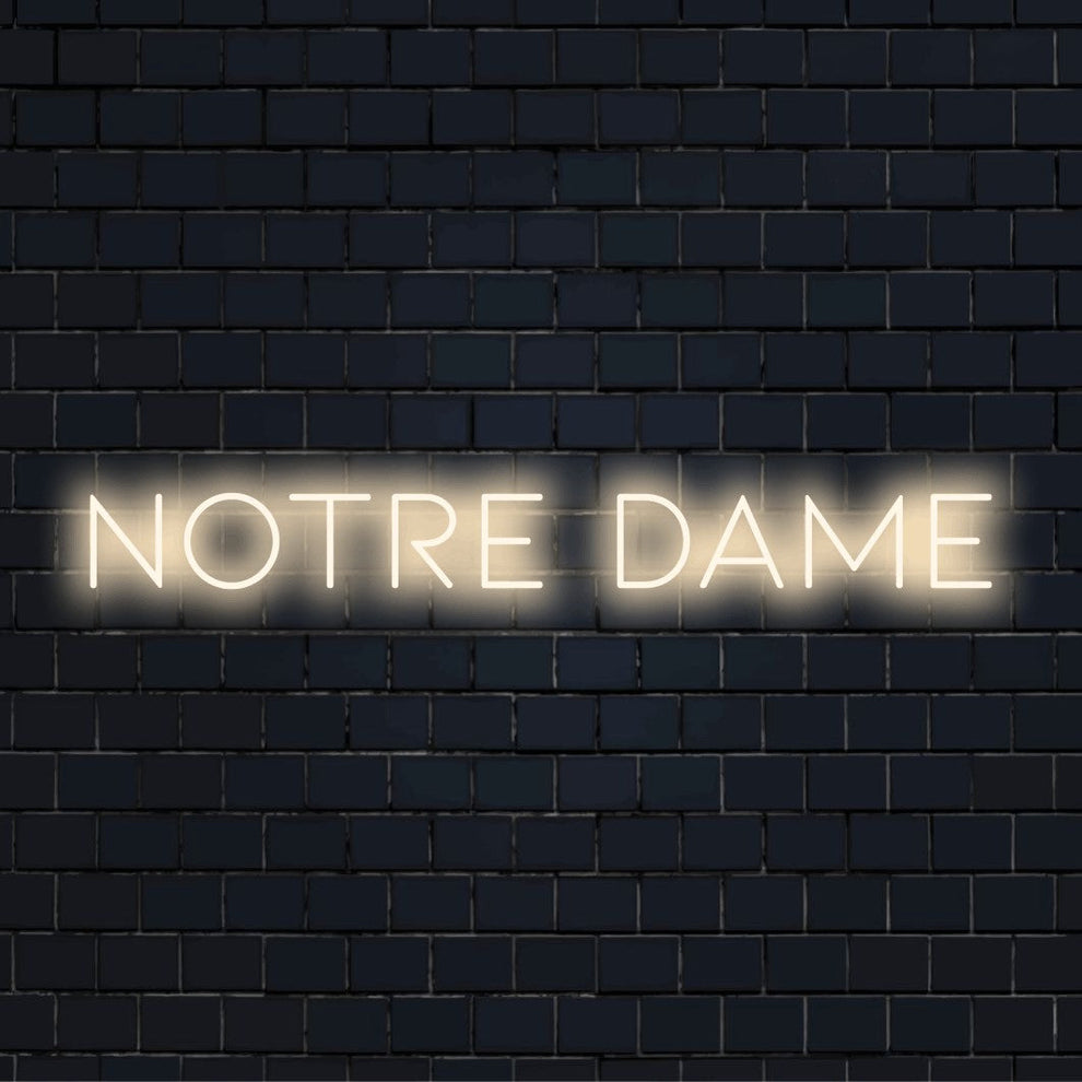 Letrero de neón LED de Notre Dame | Estilo personalizado – The Art Neon