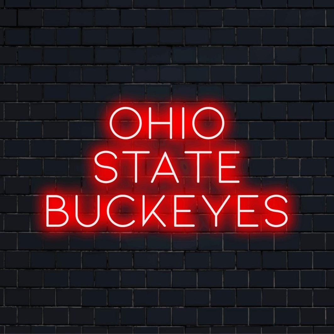 Lumină neon Ohio State Buckeyes | Neon personalizat – The Art Neon