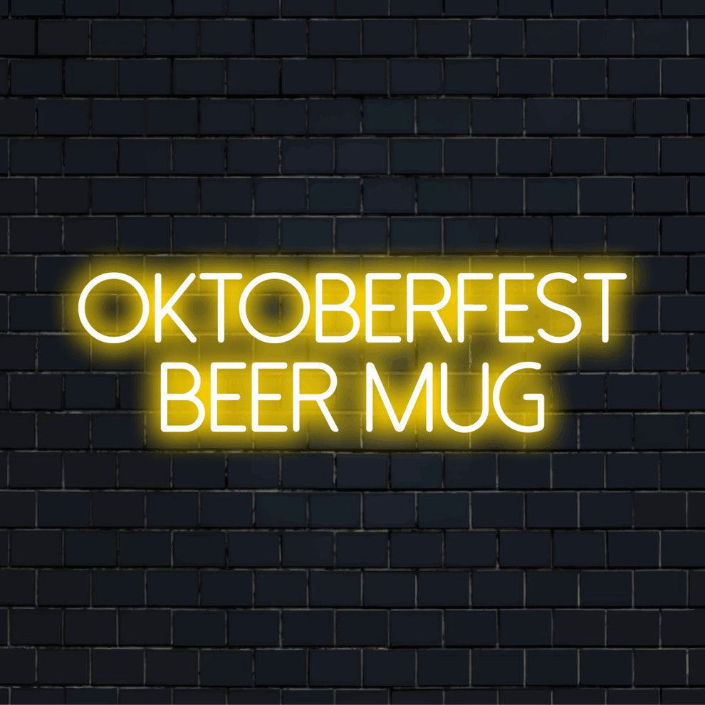 Enseigne lumineuse néon « Chopes de bière Oktoberfest » | Lumière ...