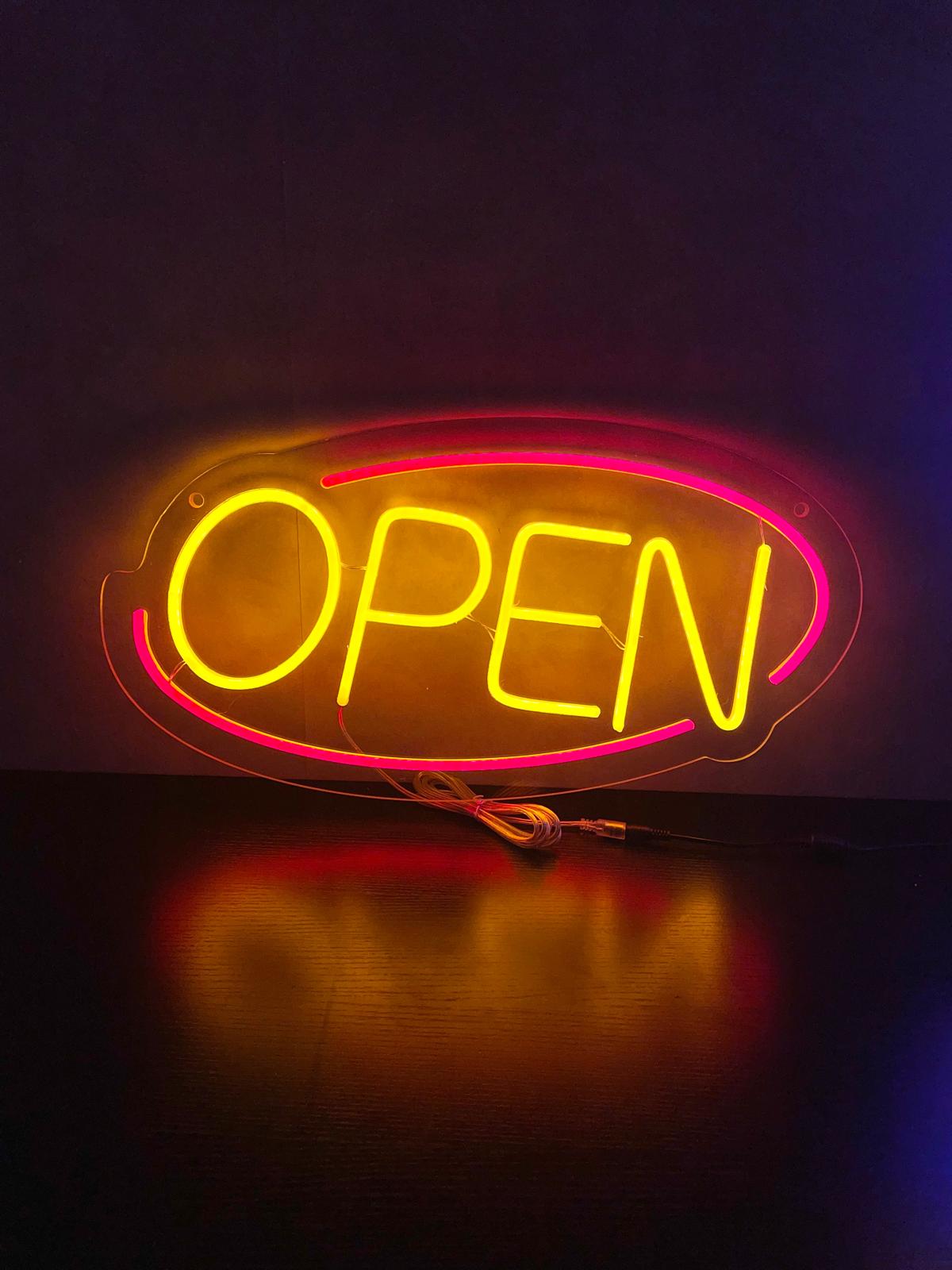 Open Signs - Neon & LED Storefront Signs | The Art Neon