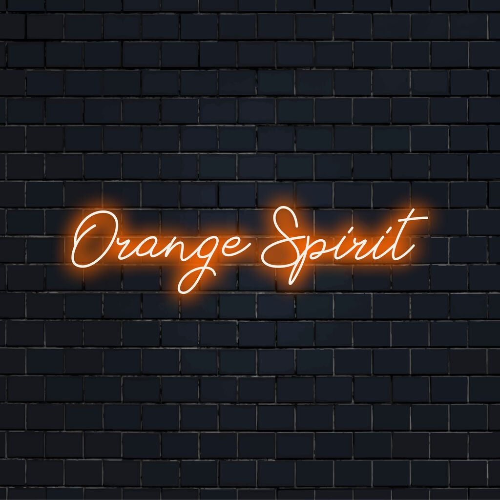 Orange Spirit LED Neon Sign | Light Sign – The Art Neon
