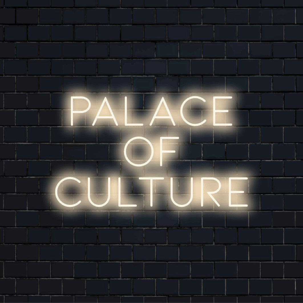Letrero de neón LED del Palacio de la Cultura | Iluminación ...