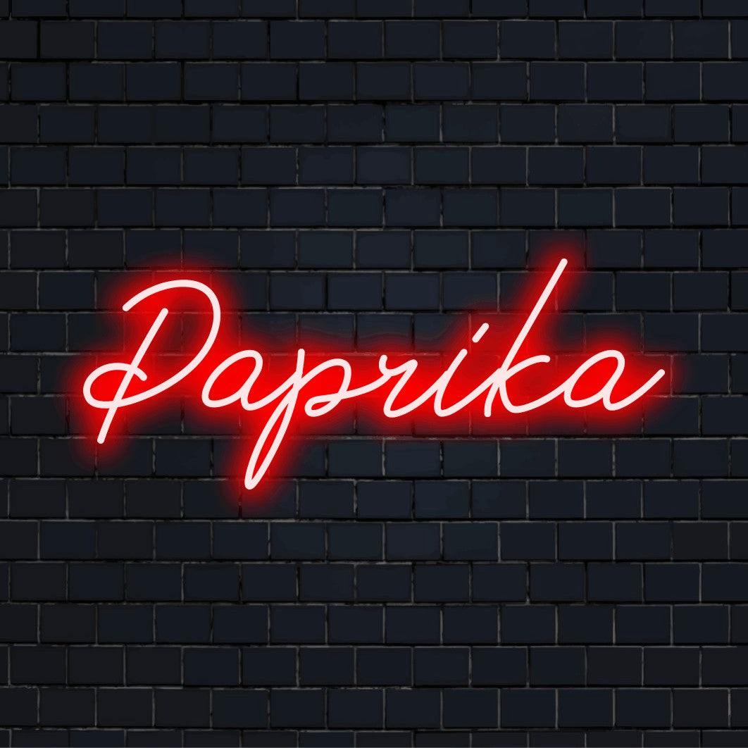 Enseigne lumineuse LED Paprika | Néon personnalisé – The Art Neon