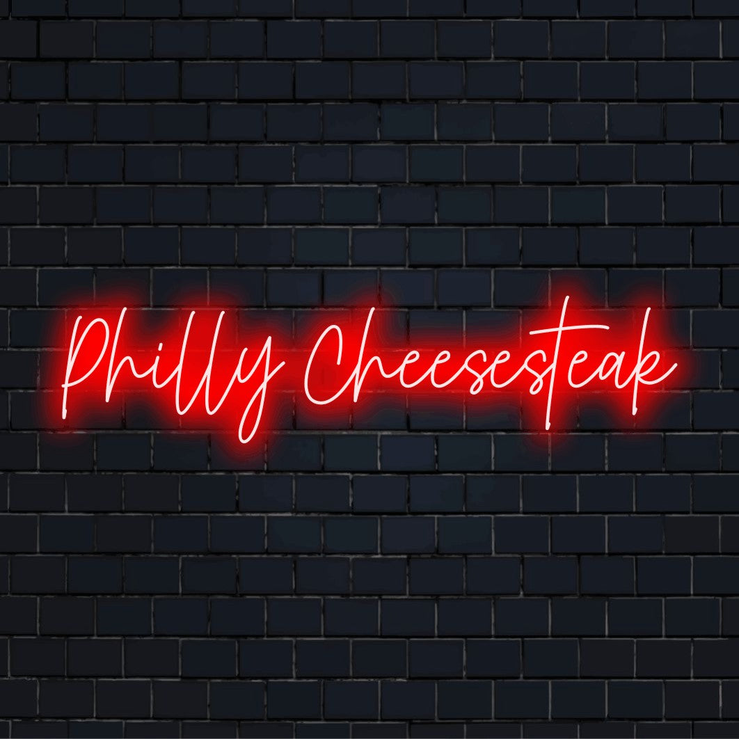 Philly Cheesesteak Neon Sign | Custom Style – The Art Neon