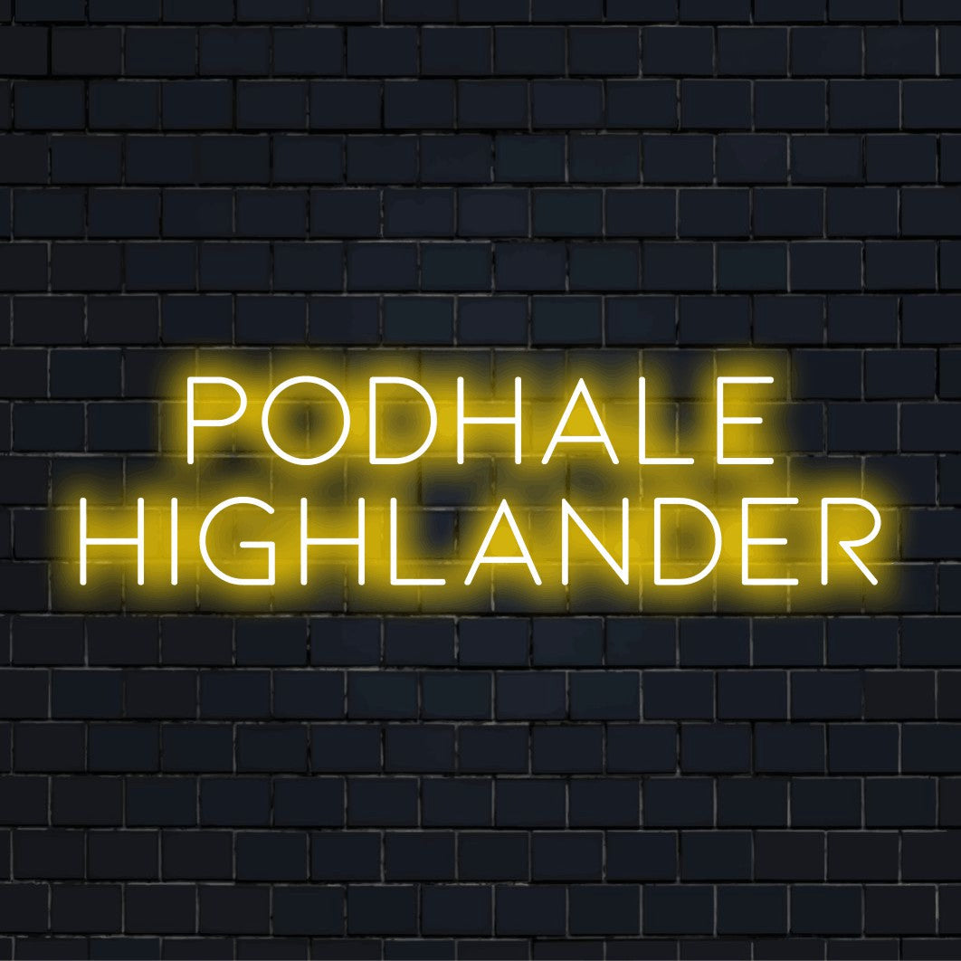 Letrero de neón LED de Podhale Highlander | Iluminación personalizada ...