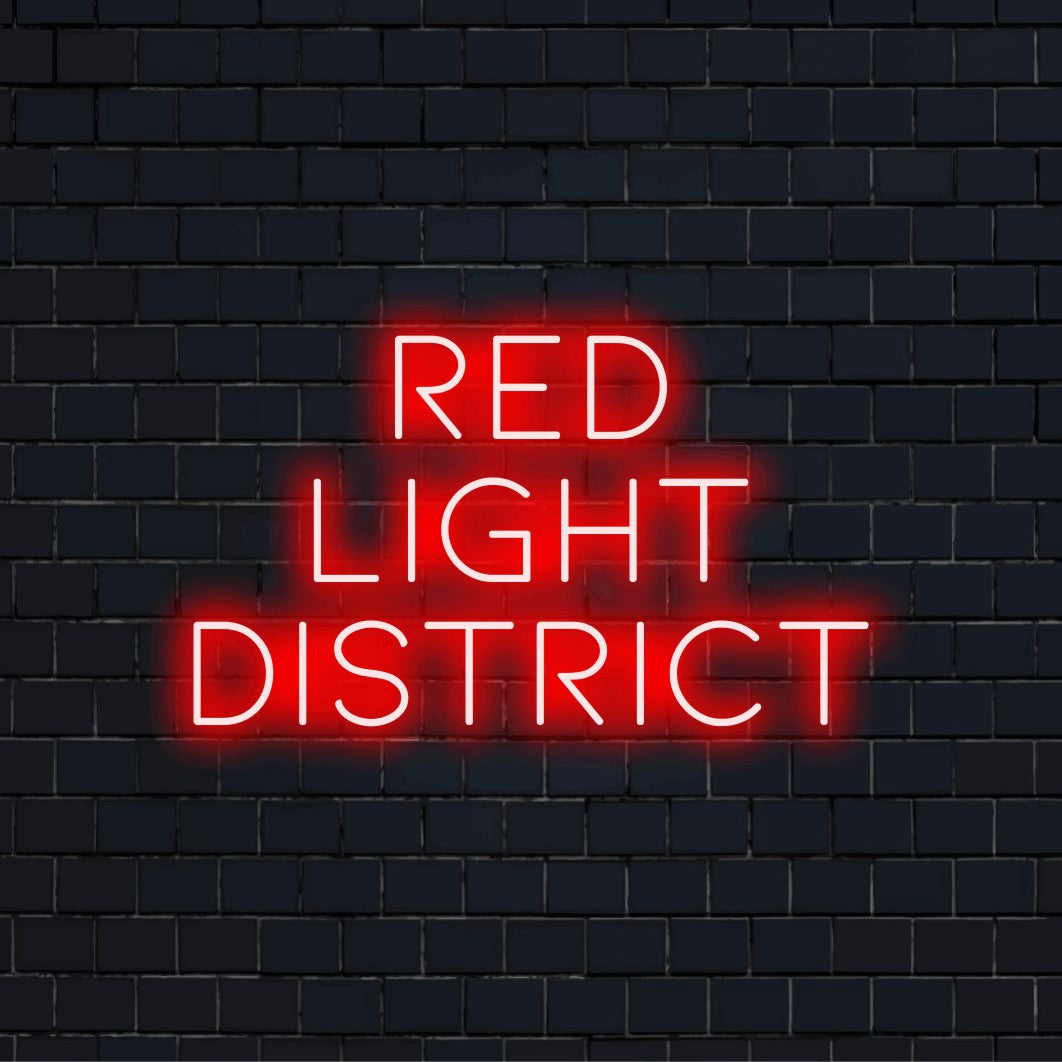 Enseigne lumineuse du quartier rouge | – The Art Neon