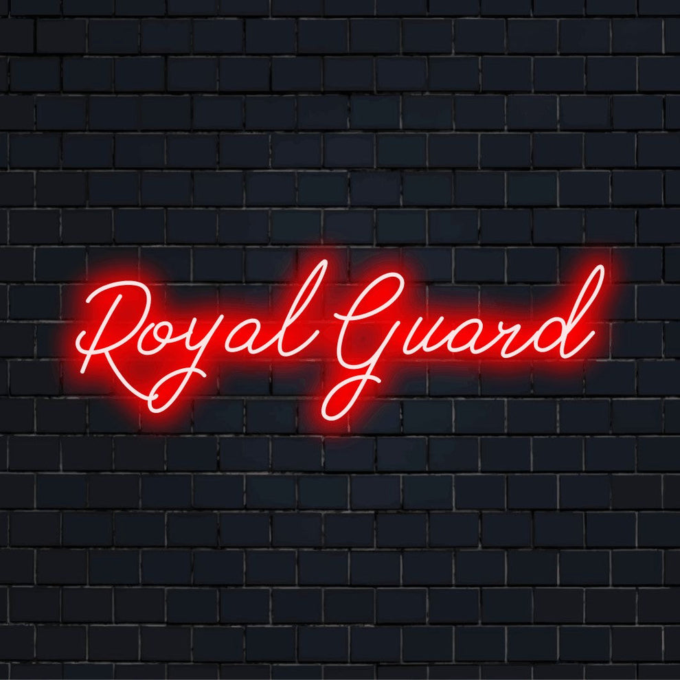 Letrero de neón de la Guardia Real | Neón personalizado – The Art Neon