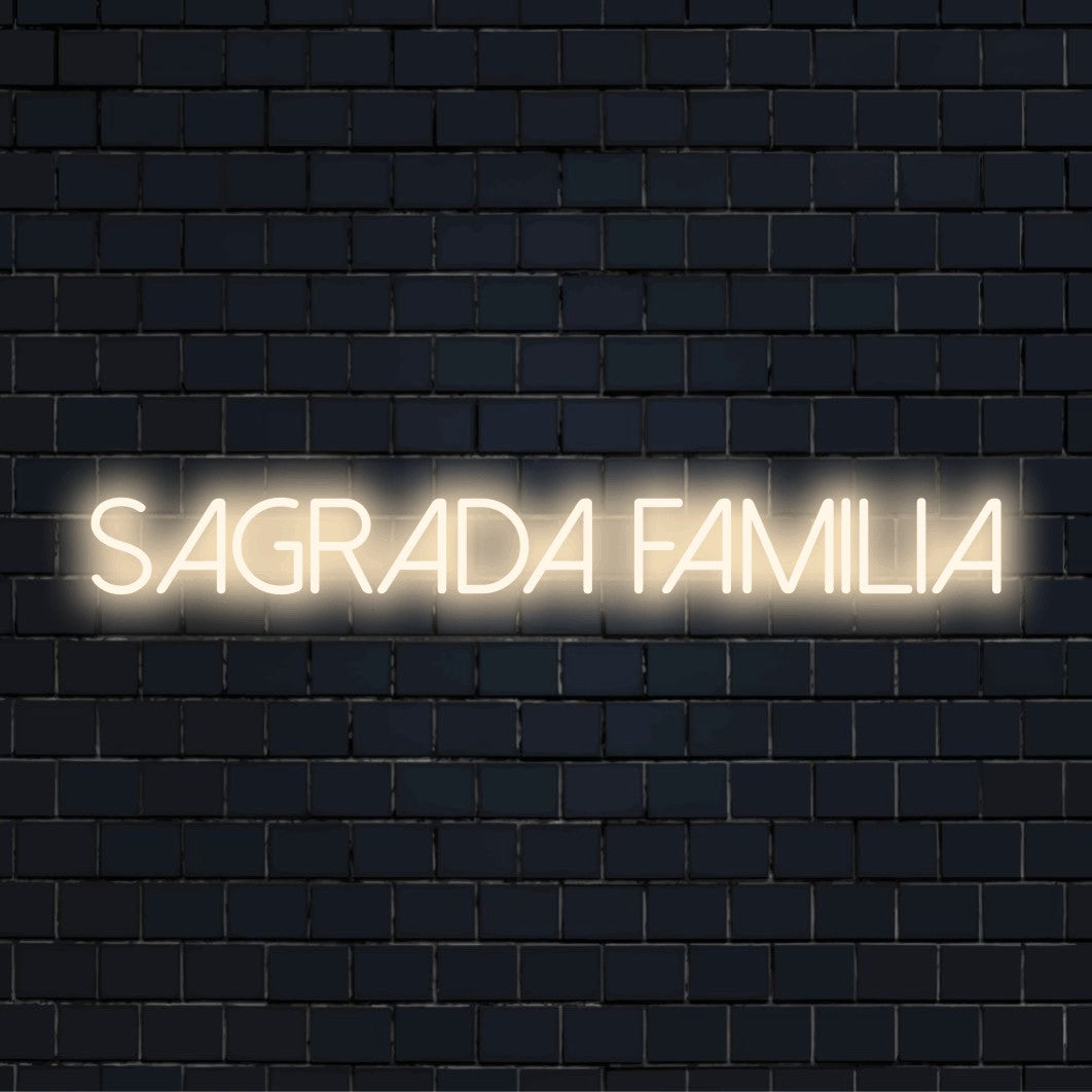 Letrero de neón LED Sagrada Familia | Neón personalizado – The Art Neon