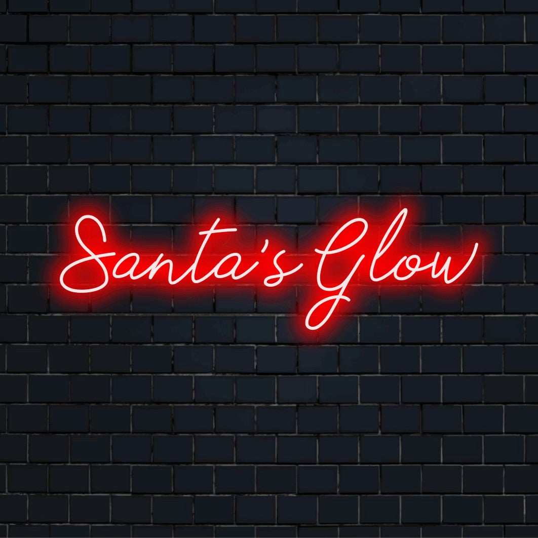 Letrero de neón brillante de Santa Claus | Neón personalizado – The Art ...
