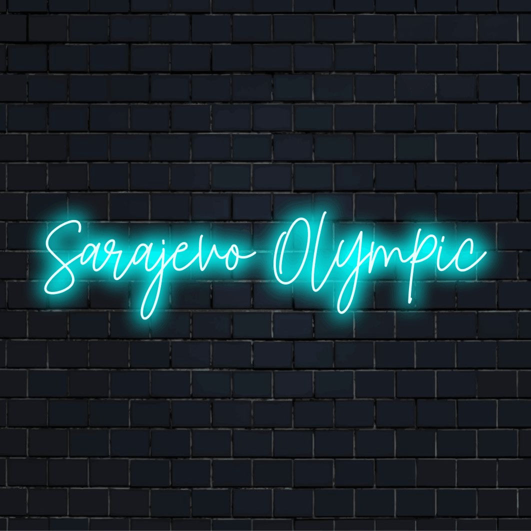 Olimpijski LED neonski znak u Sarajevu | Neon po narudžbi – The Art Neon