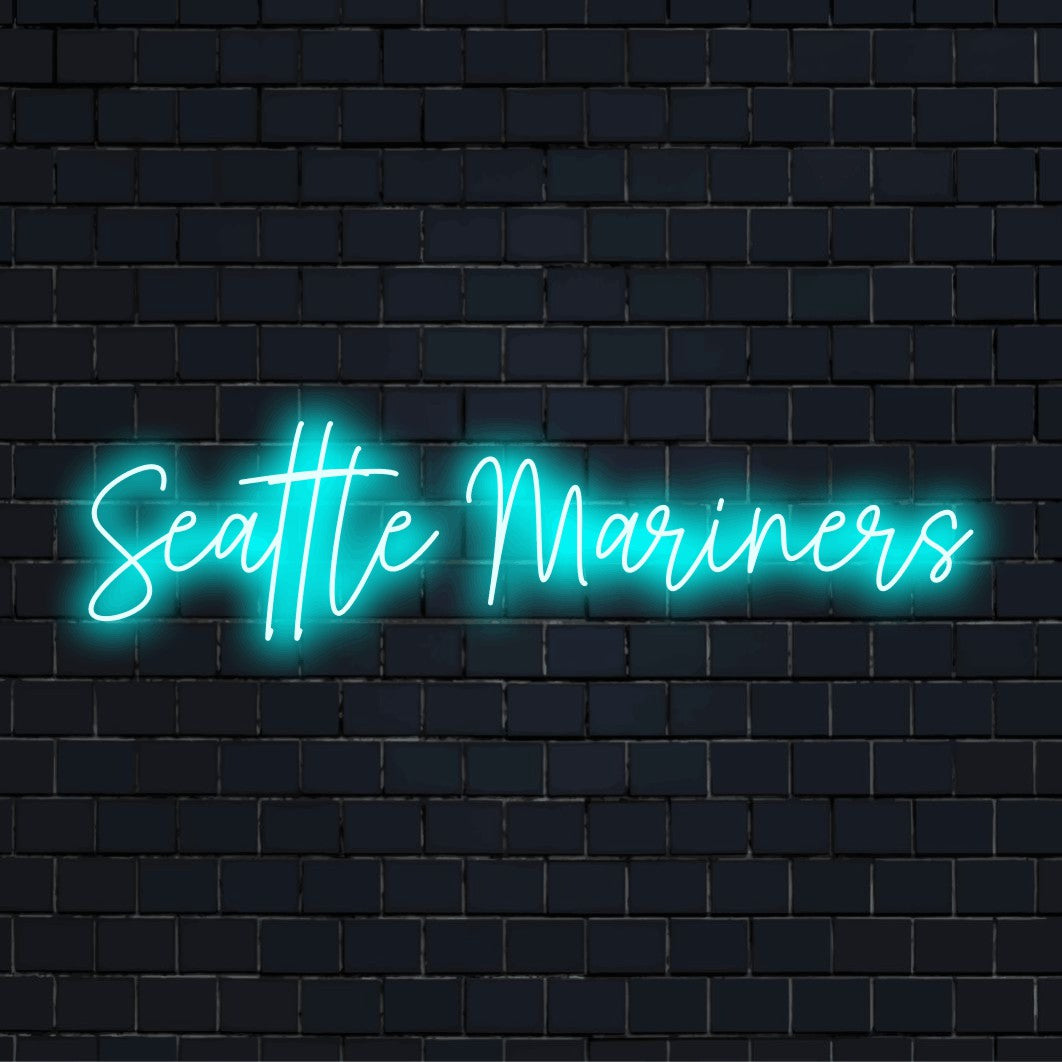 LED neonový nápis Seattle Mariners | Světelný nápis – The Art Neon
