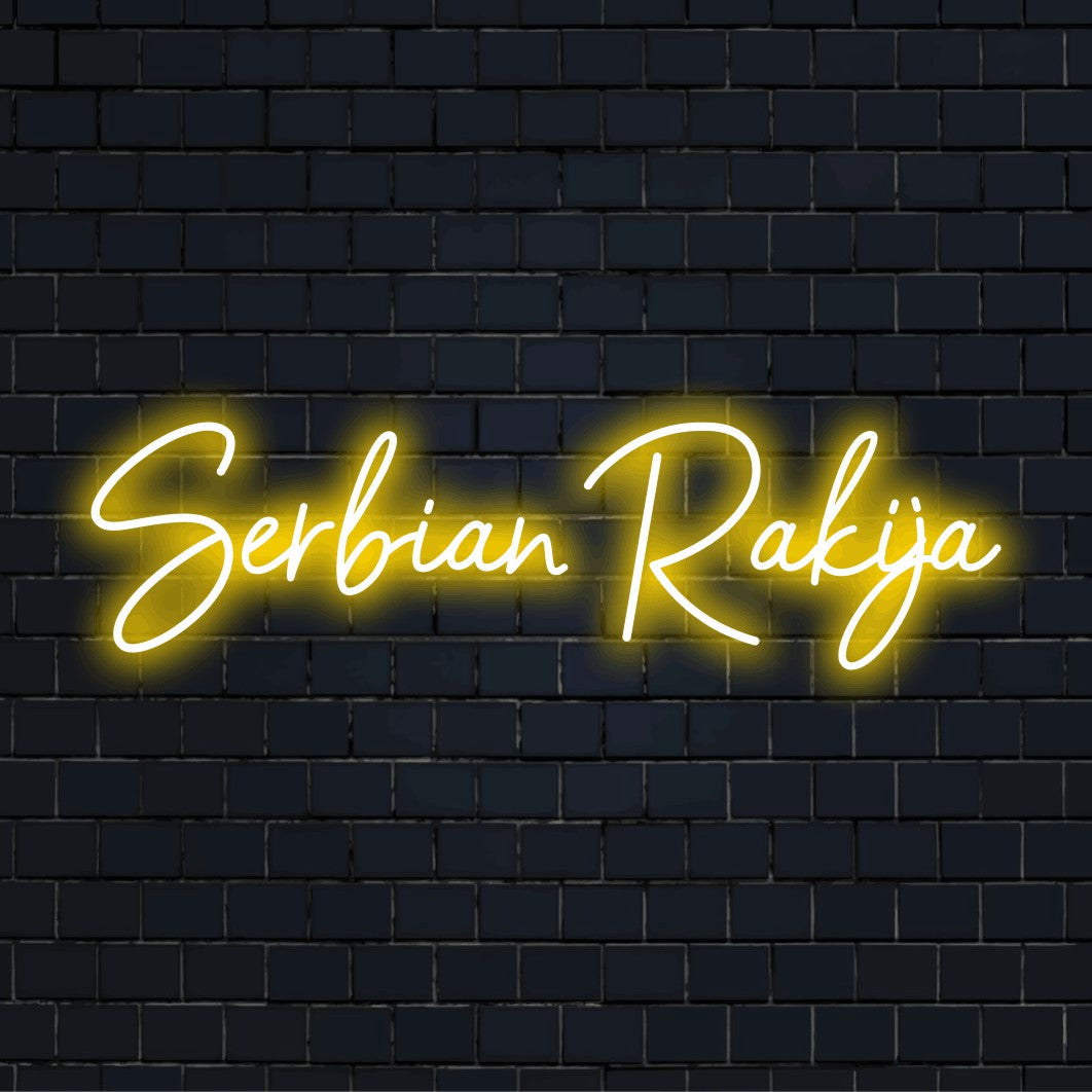 Serbian Rakija LED Neon Sign | Light Sign – The Art Neon