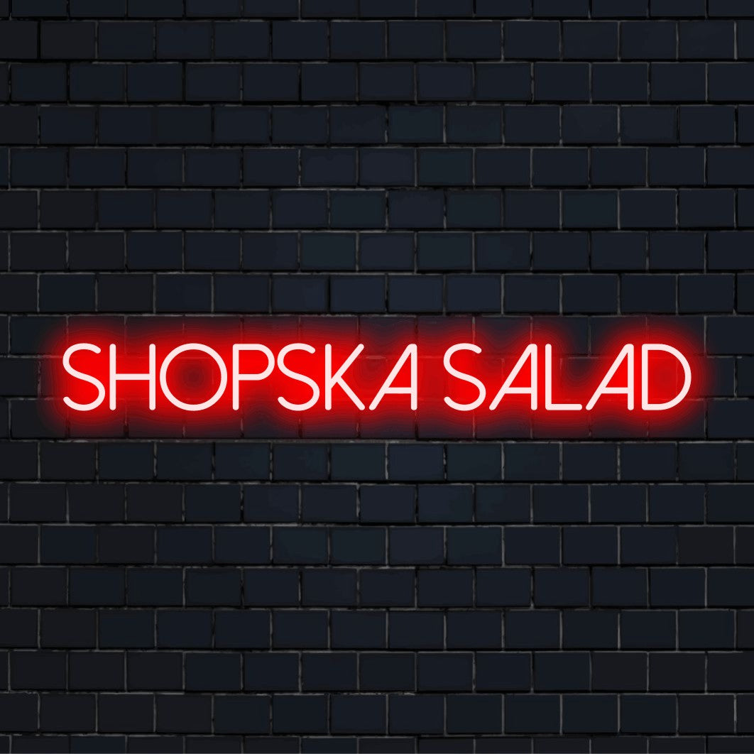 Shopska Saláta LED Neon Reklám | Fénytábla – The Art Neon