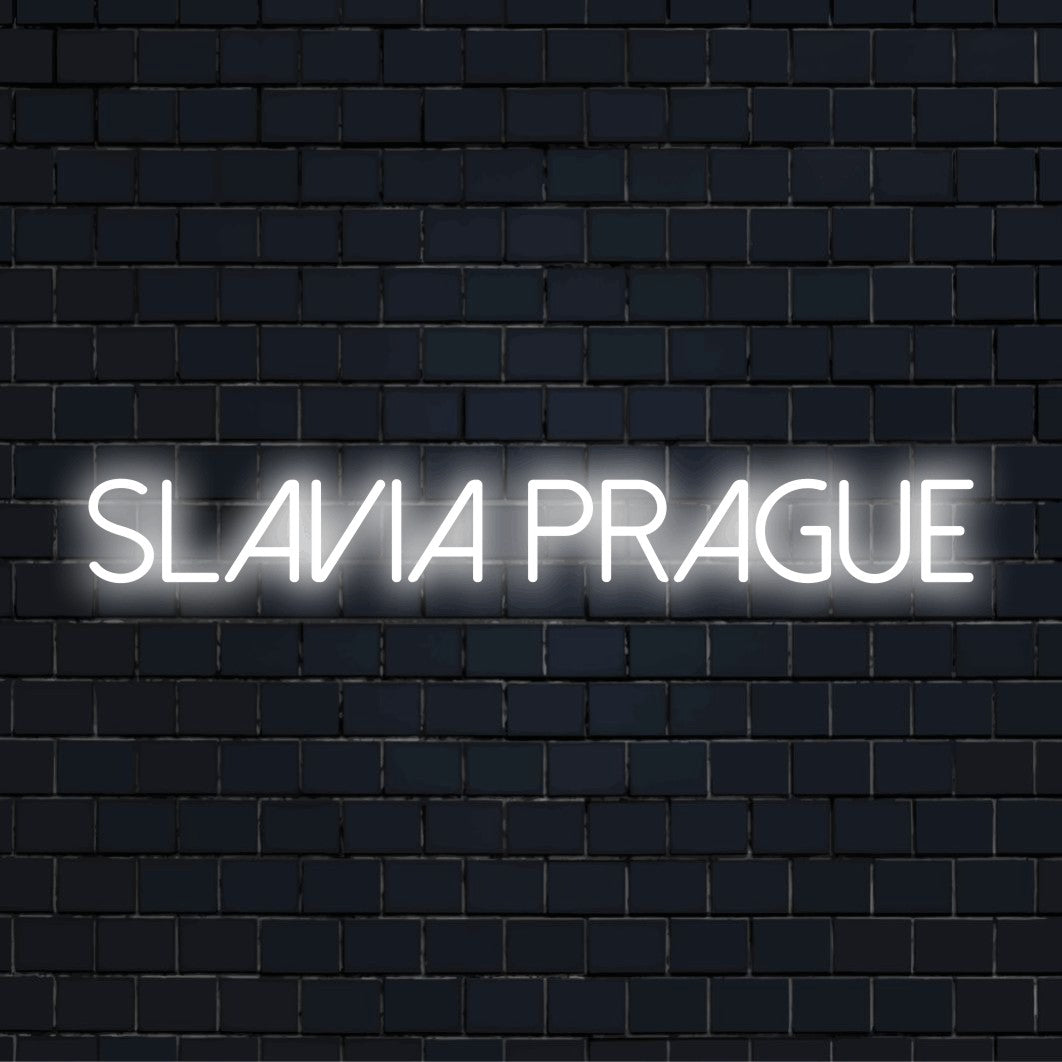 Letrero de neón del Slavia de Praga | Estilo personalizado – The Art Neon