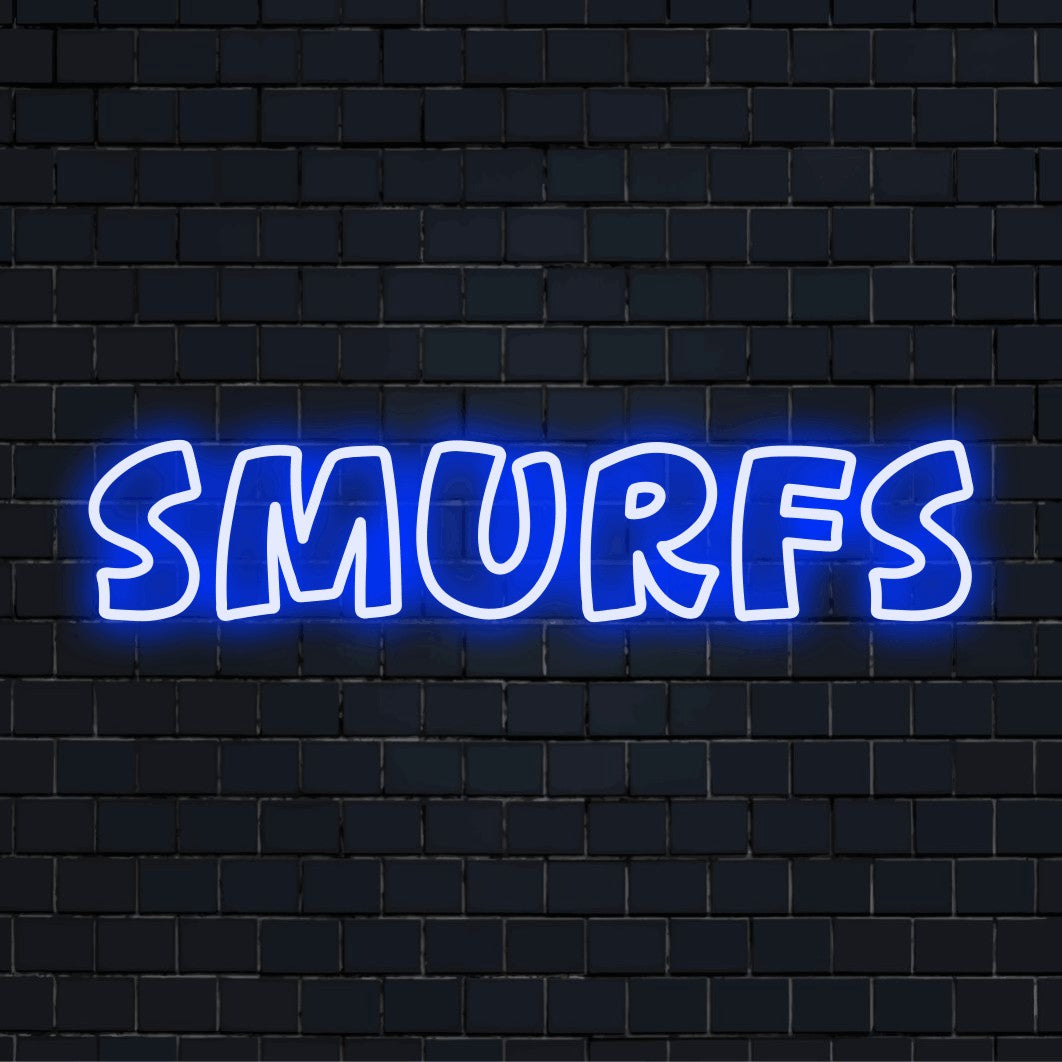 Smurfs LED Neon Sign | Custom Light – The Art Neon