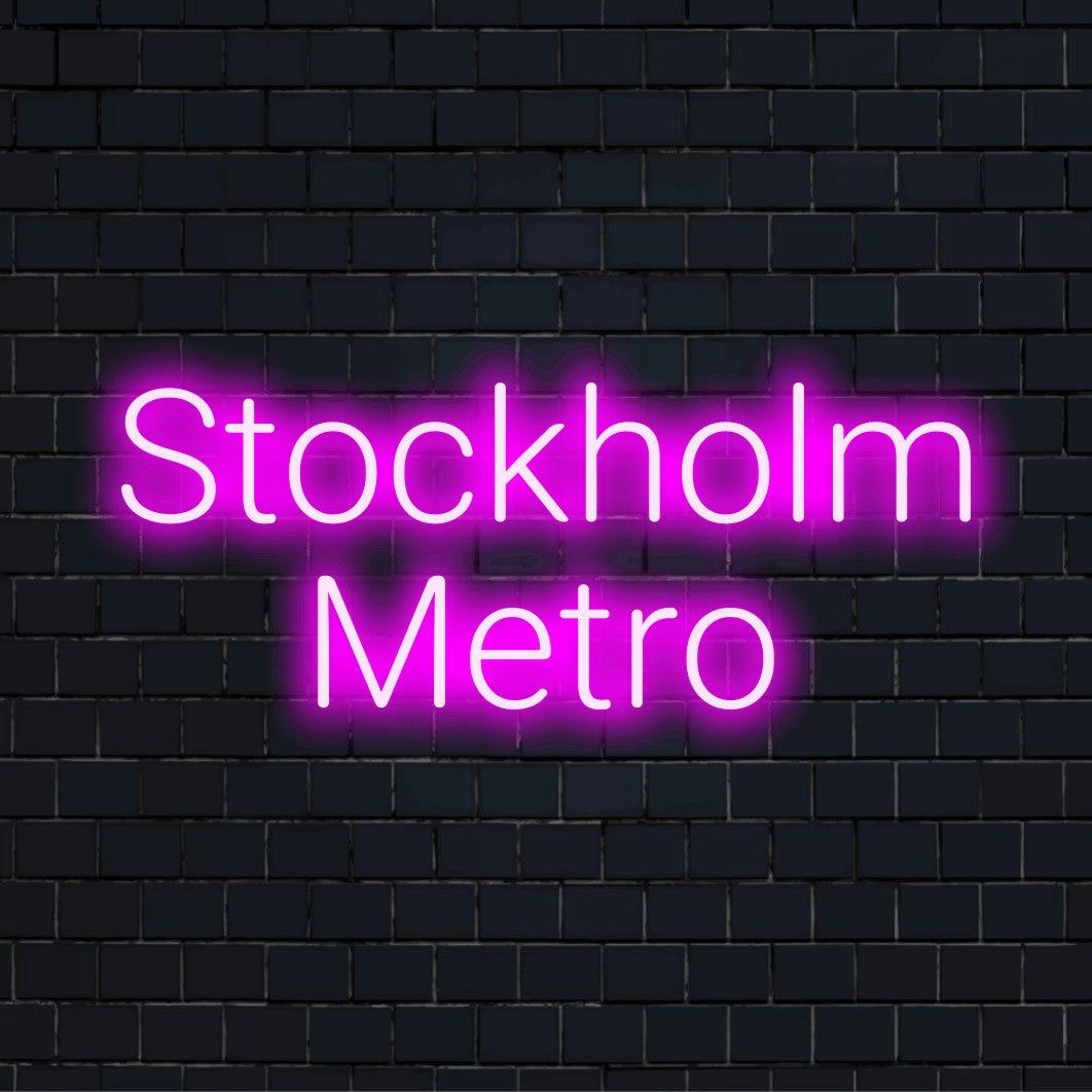 Stockholm Metro Neon Light | Custom Sign – The Art Neon