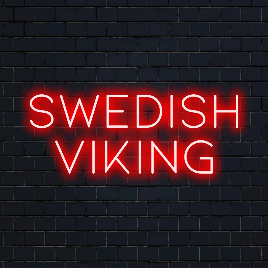 Enseigne lumineuse néon Viking suédoise | Éclairage personnalisé – The ...