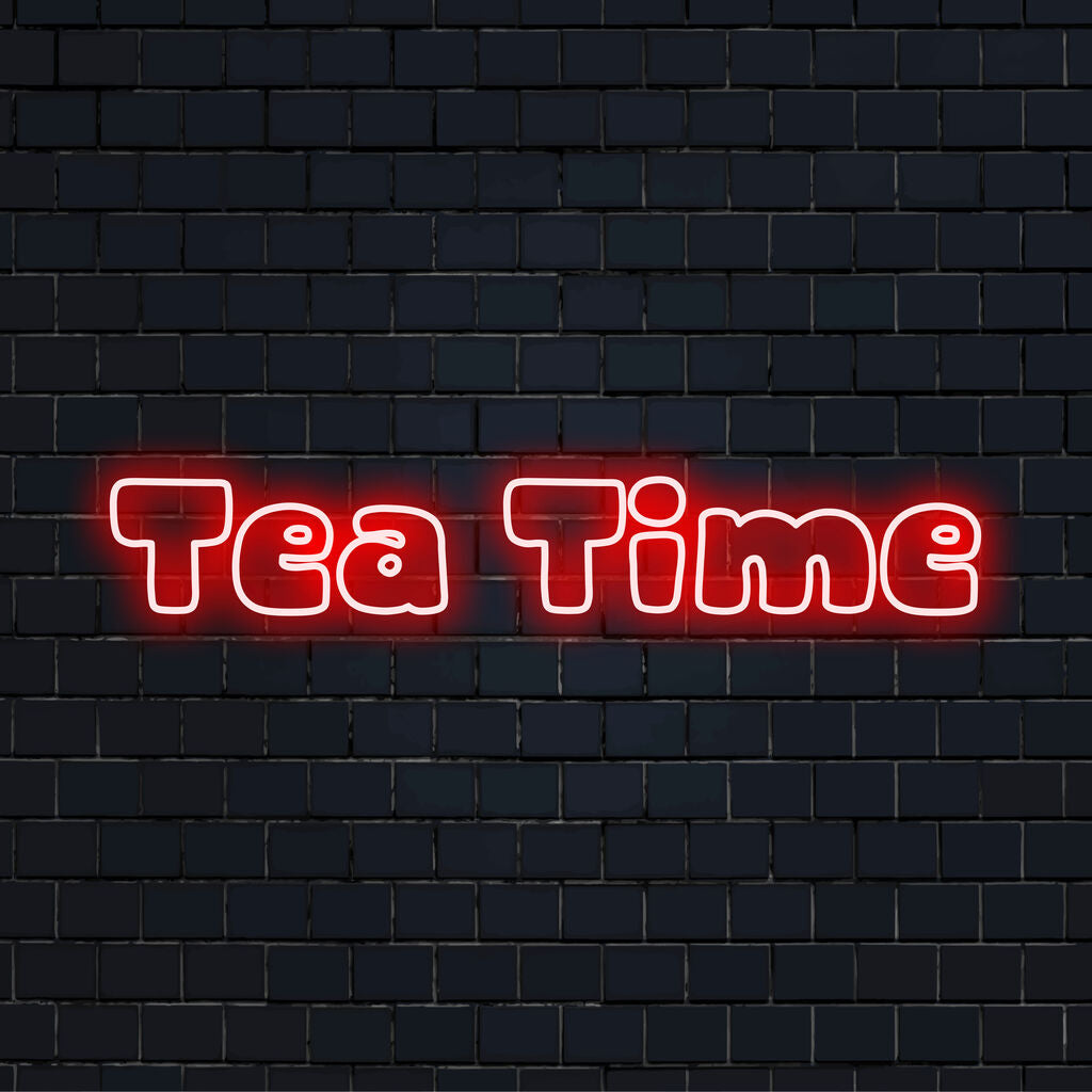 Neon LED „Tea Time” | Znak świetlny – The Art Neon