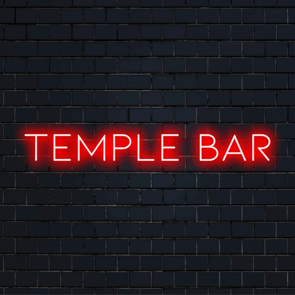 Semn luminos neon cu LED-uri Temple Bar | – The Art Neon