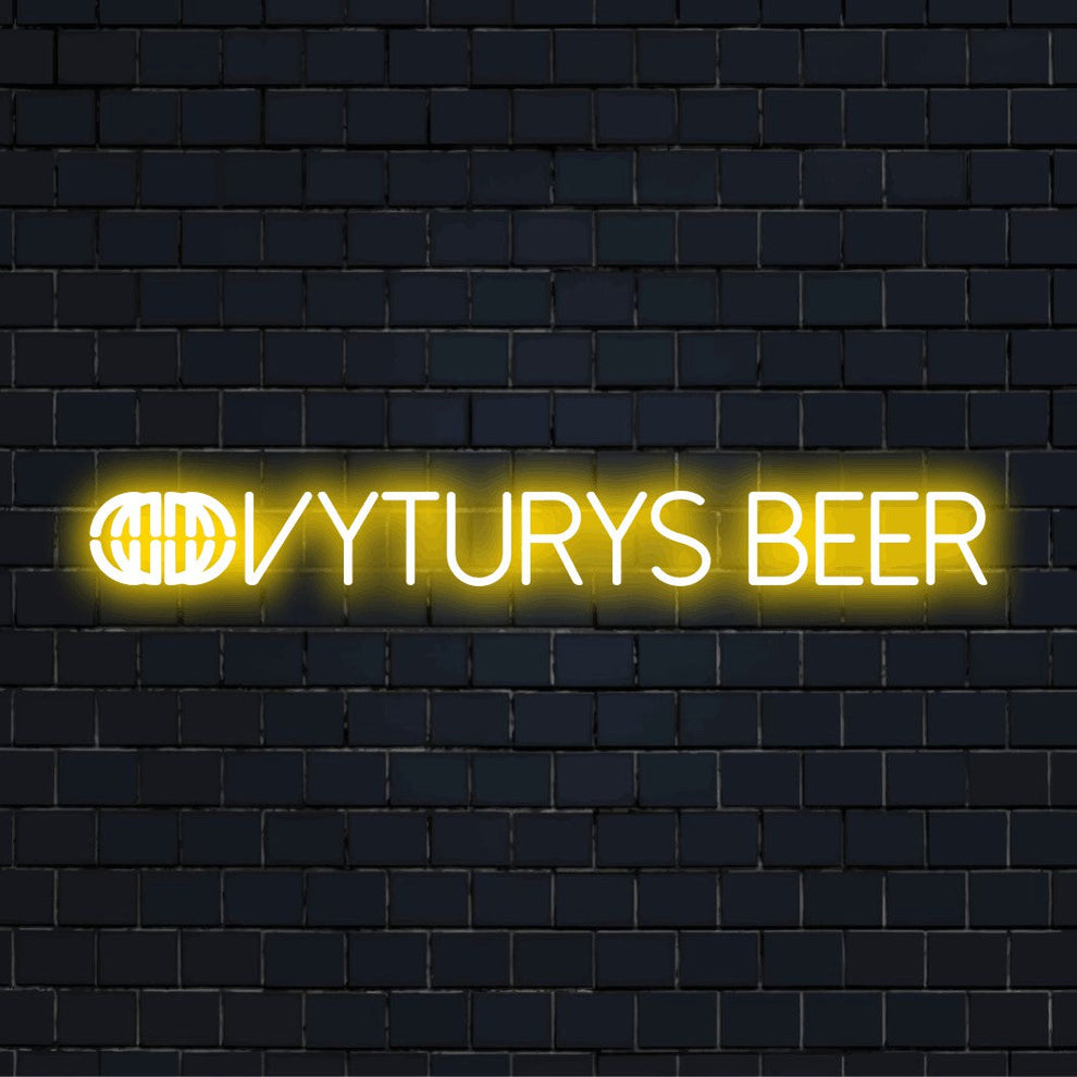 Letrero de neón de cerveza Vyturys | Estilo personalizado – The Art Neon